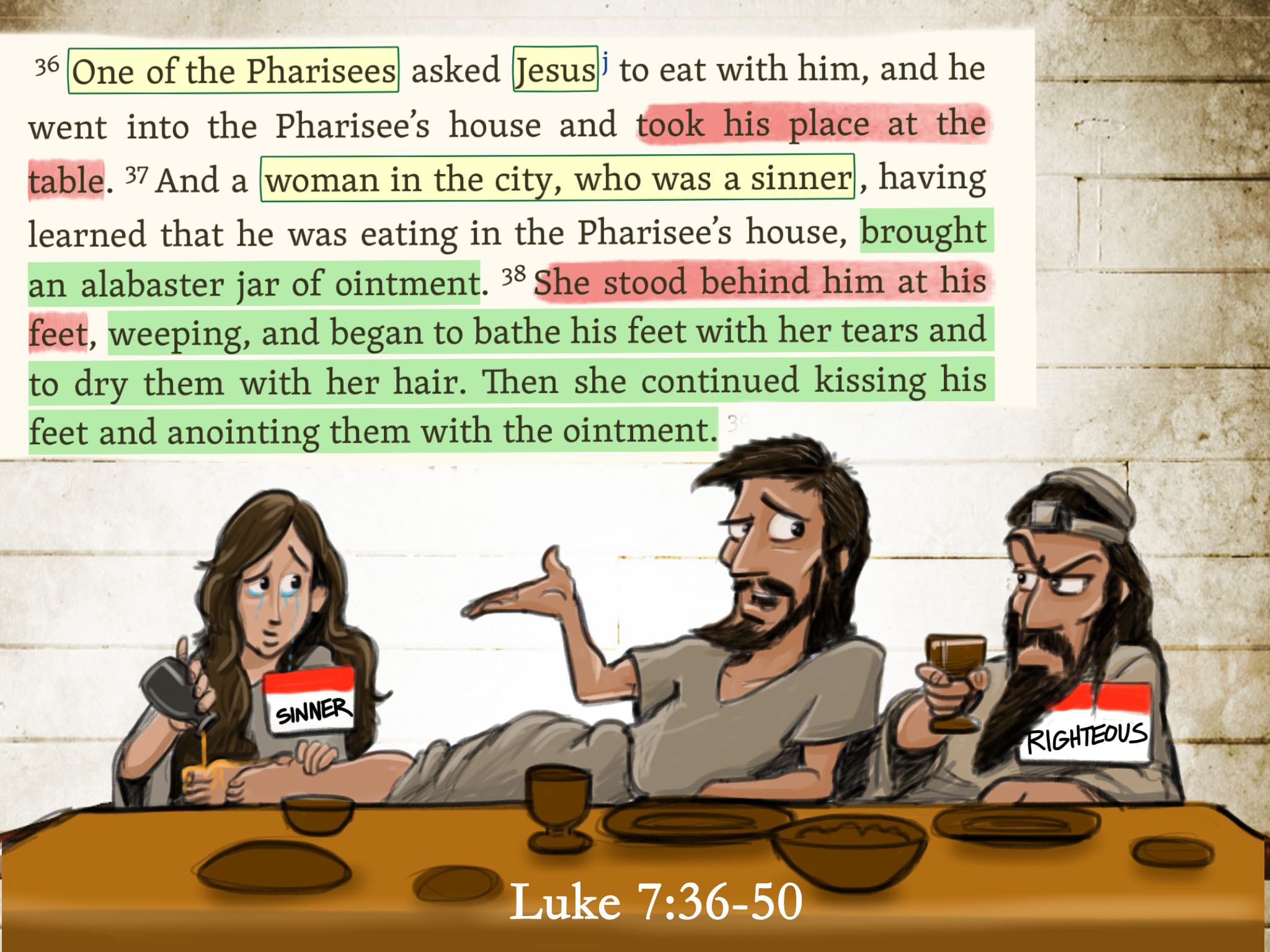 A Visual Commentary On Luke 7 36 50 Steve Thomason